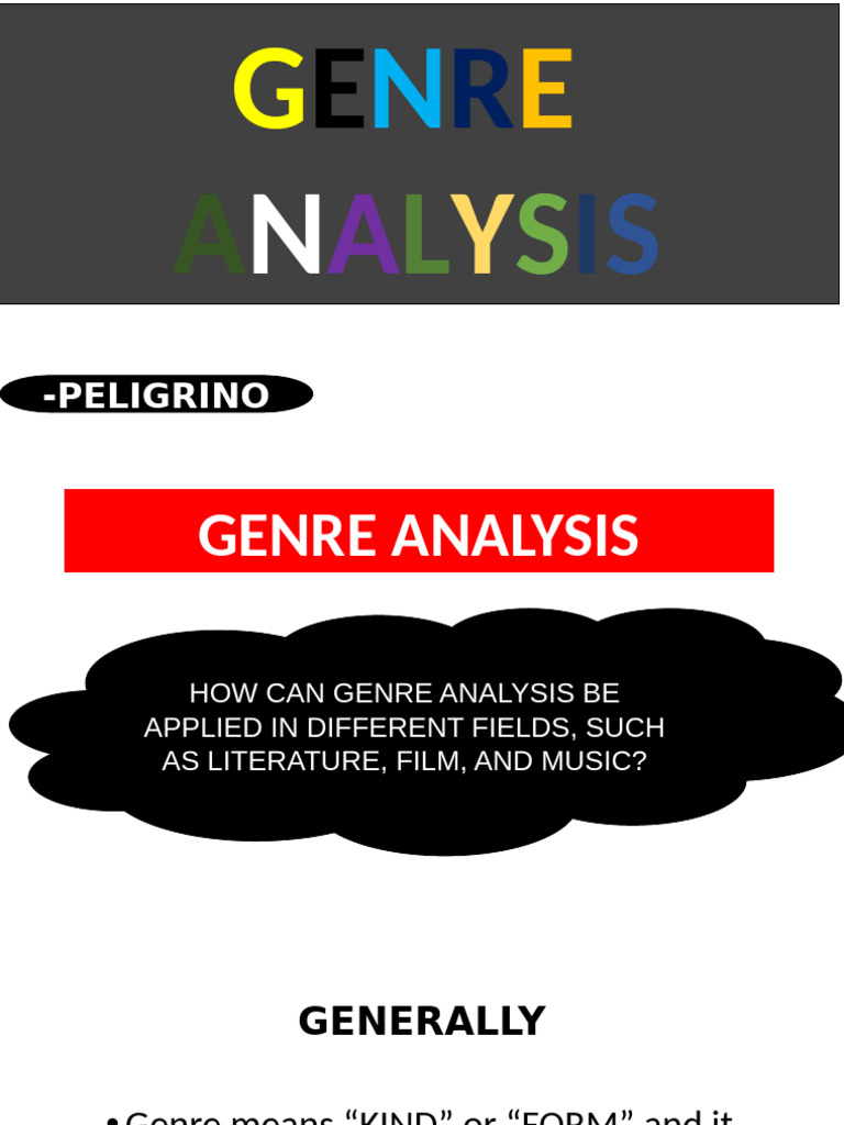 Peligrino-Genre Analysis | PDF | Genre | Human Communication