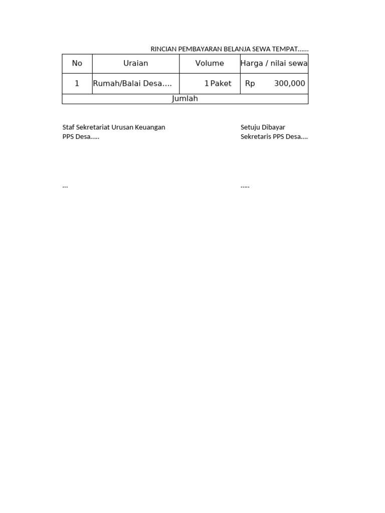 Contoh Ttanda Terima | PDF