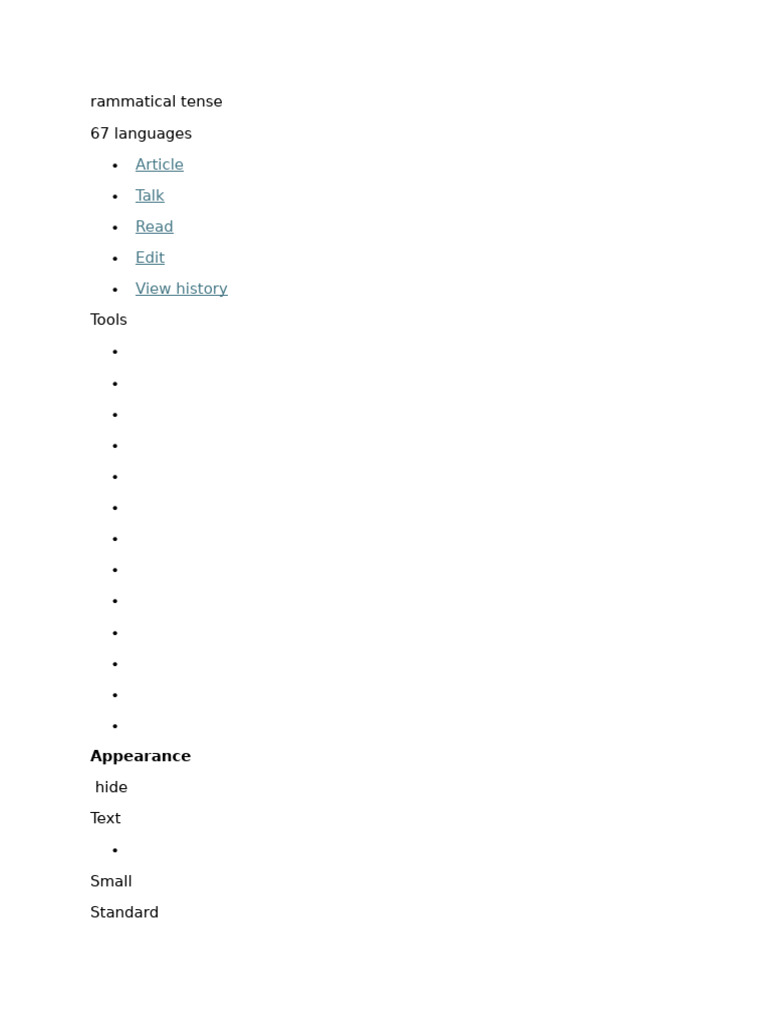 Grammatical Tense | PDF | Grammatical Tense | Linguistics