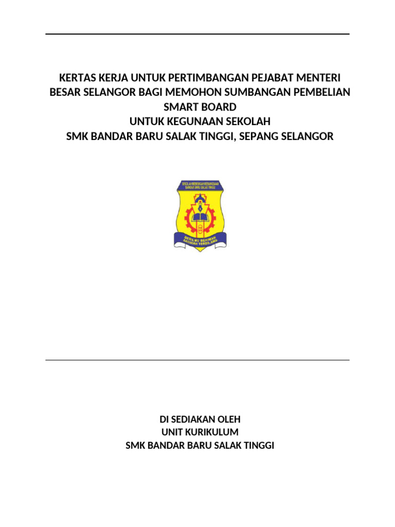 Kertas Kerja Smart Board | PDF