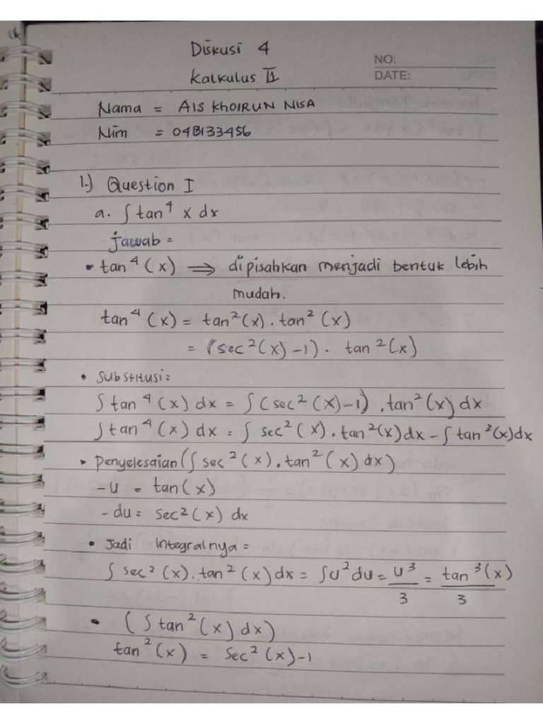 Diskusi 4 Kalkulus 2 | PDF