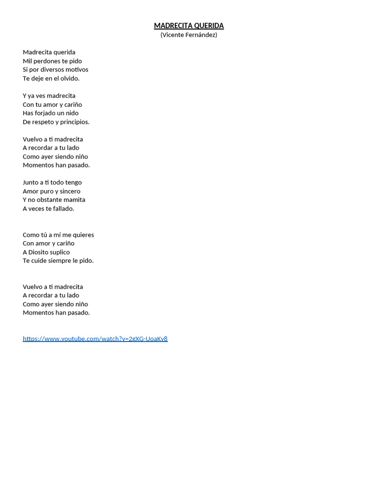 Madrecita Querida | PDF