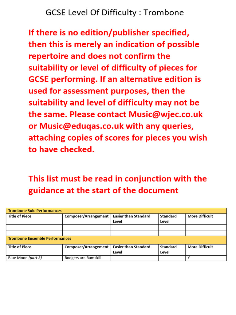 Trombone | PDF | Art | Poetry