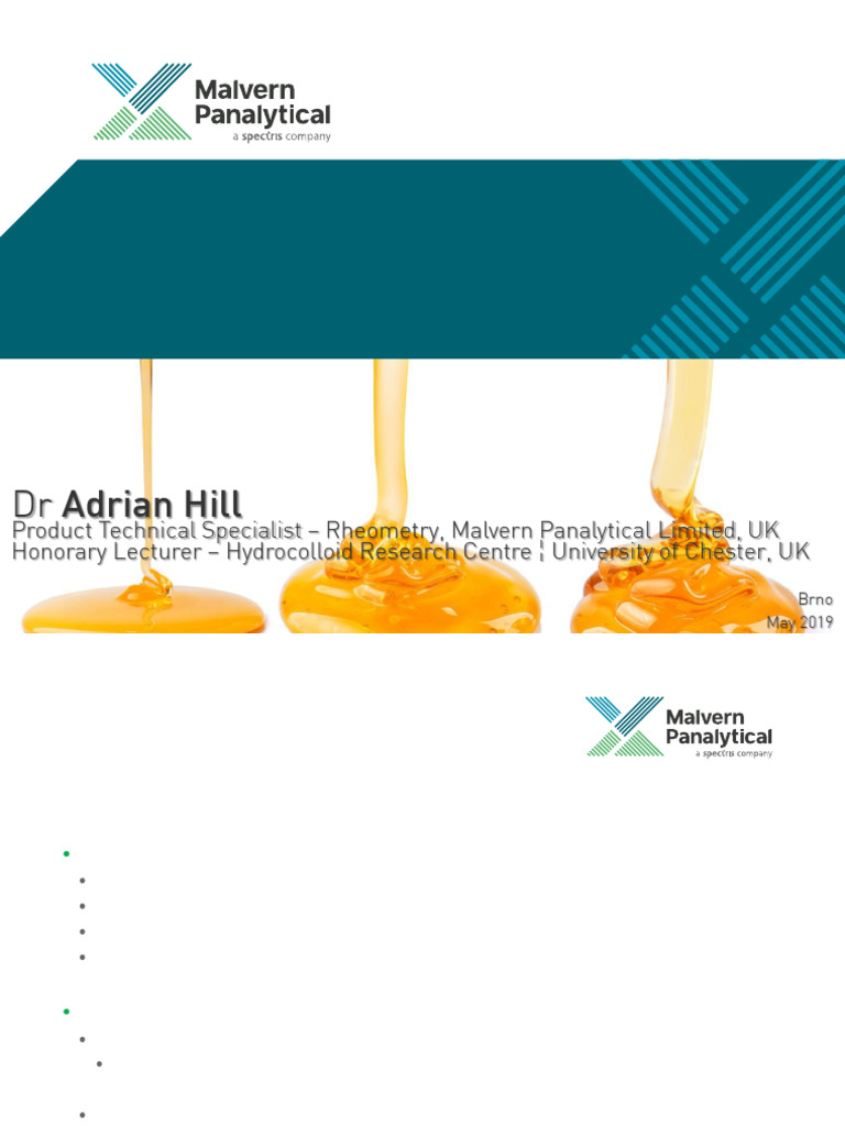 Reologia - Malvern Panalytical | PDF | Shear Stress | Viscoelasticity