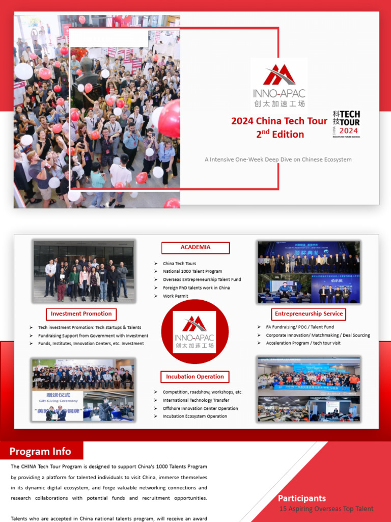 2024 China Tech Tour Overview | PDF | Business | Economies