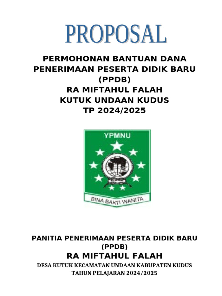 Proposal PPDB 2024 | PDF
