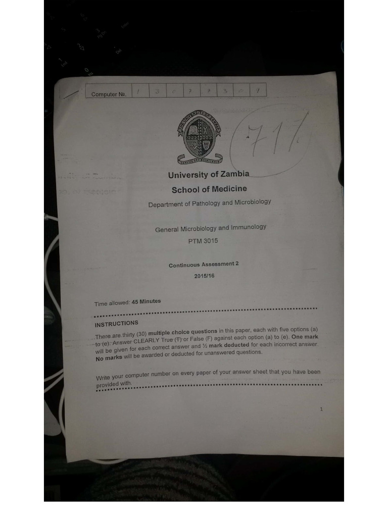 2015-2016 Micro Test 1 | PDF