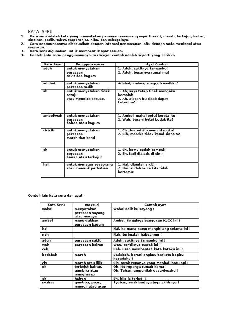 Kata Seru | PDF
