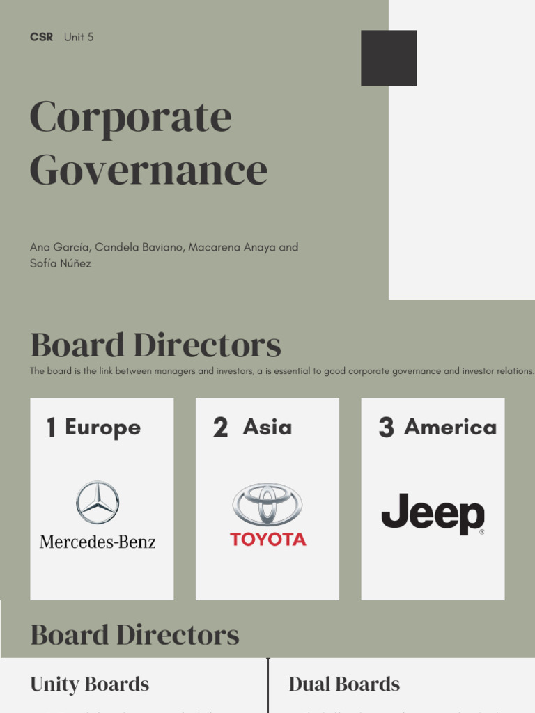 Corporate Governance | PDF | Governance | Corporate Social Responsibility