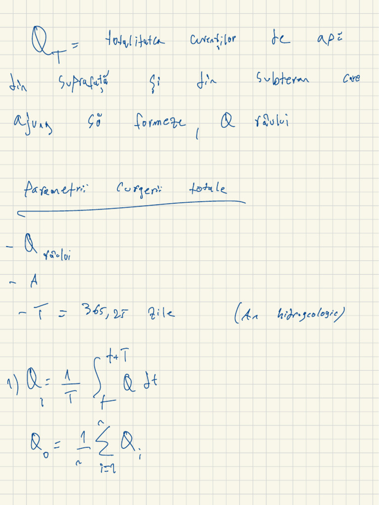 Total Water Flow Parameters Analysis | PDF
