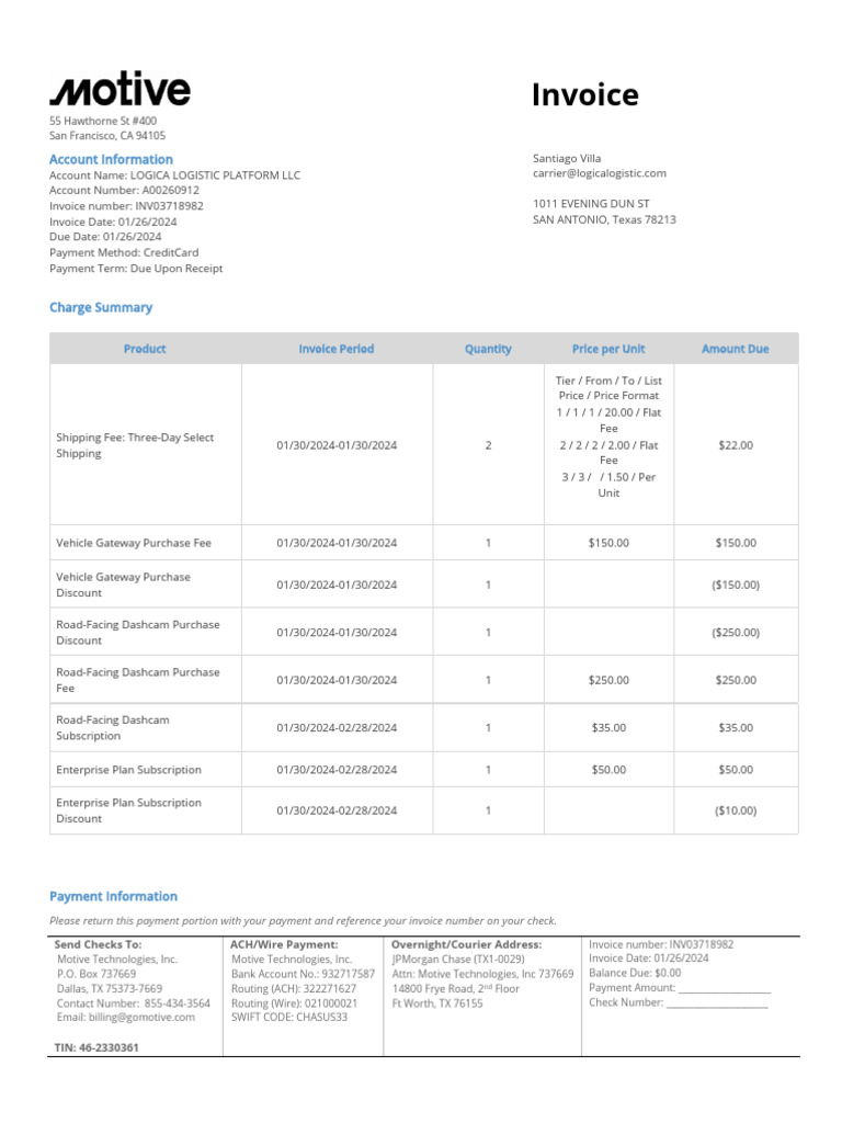 Motive | PDF | Invoice | Payments