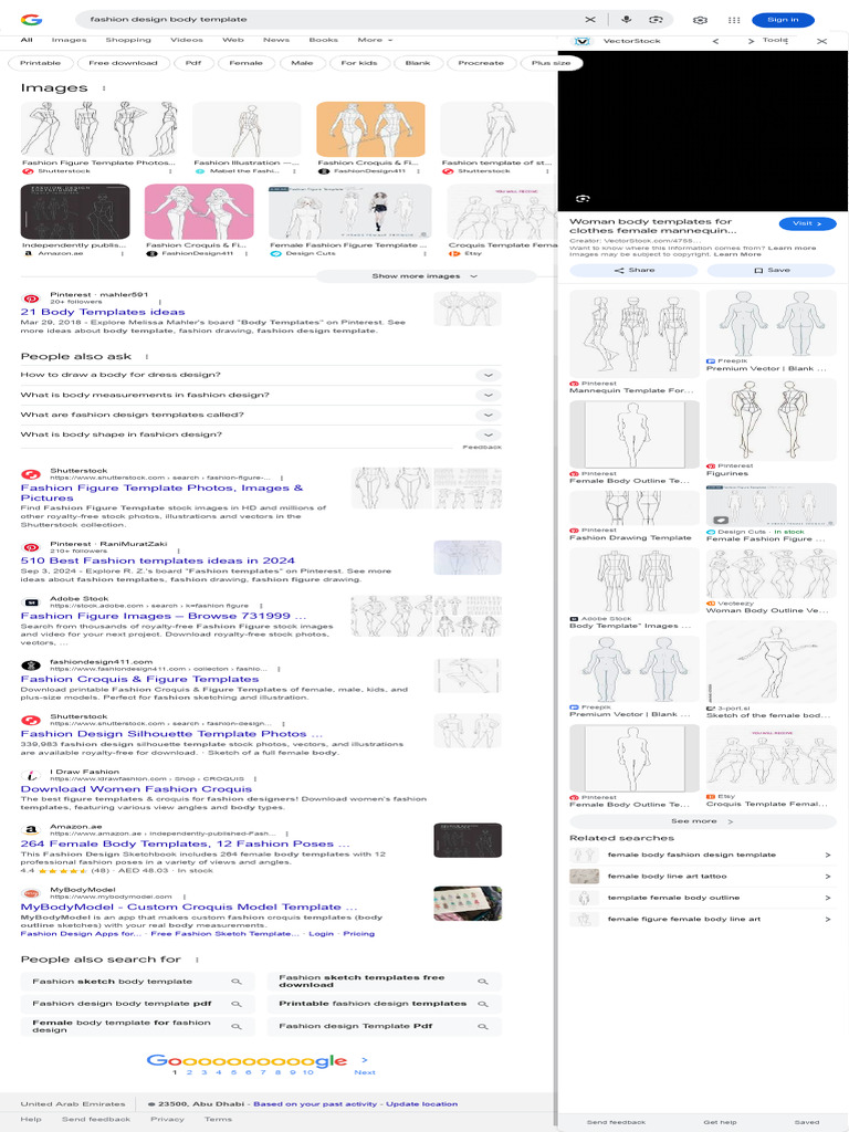 Fashion Design Body Template - Google Search | PDF | Fashion | Style