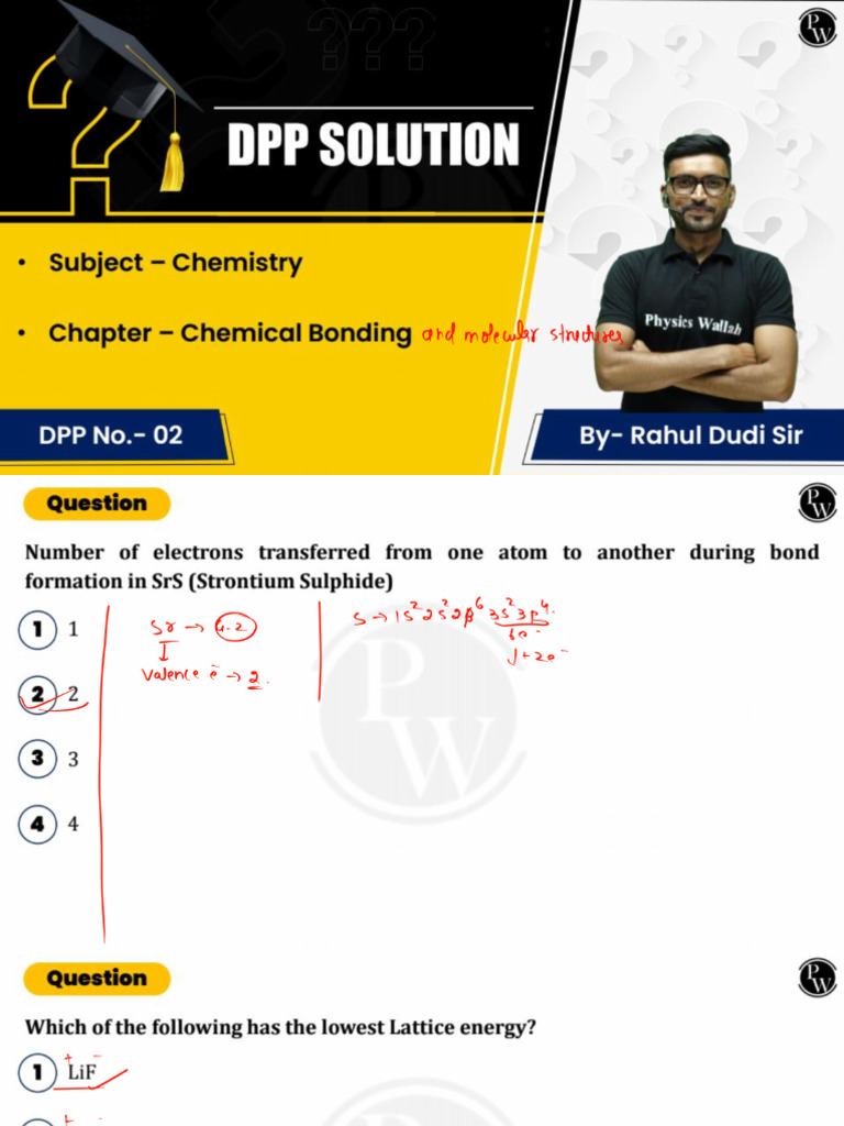 Chemical Bonding and Molecular Structure | PDF
