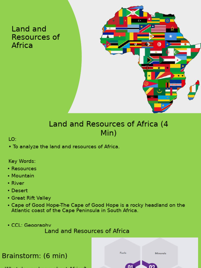 Africa's Land and Resource Overview | PDF | Africa | Desert