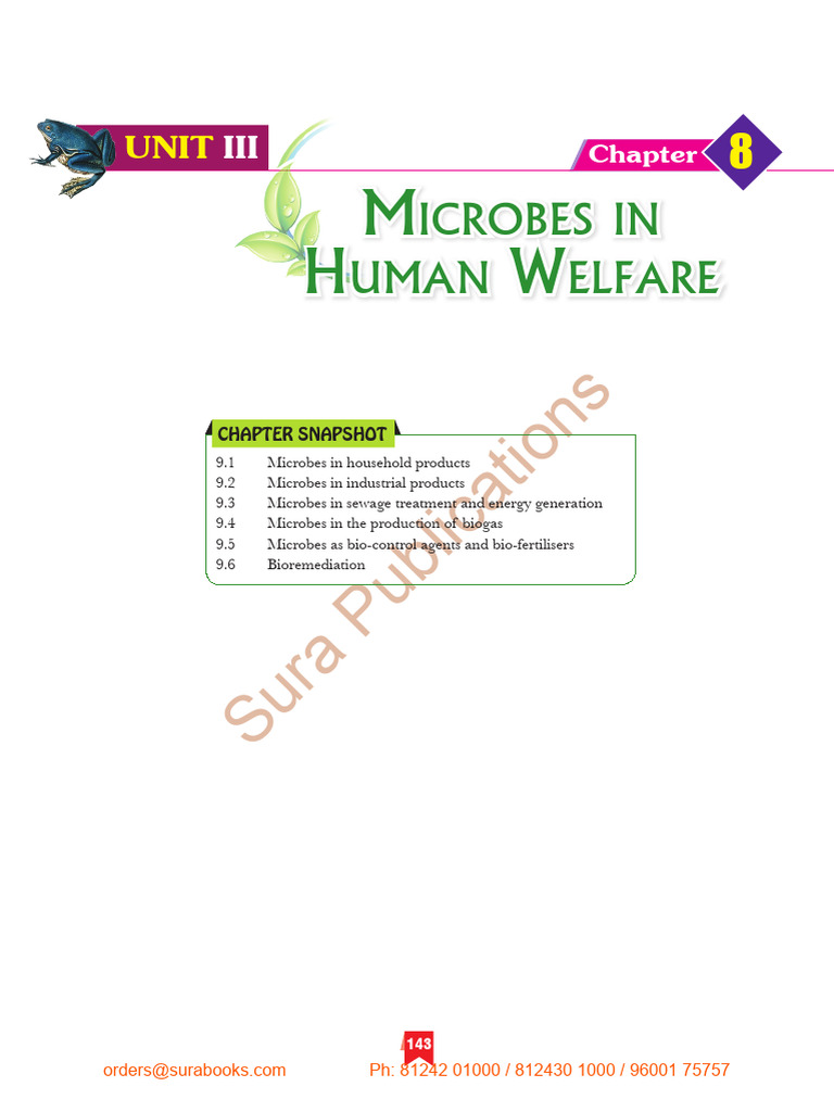Namma Kalvi 12th Zoology Chapter 8 Sura English Medium Guide | PDF | Sewage Treatment ...