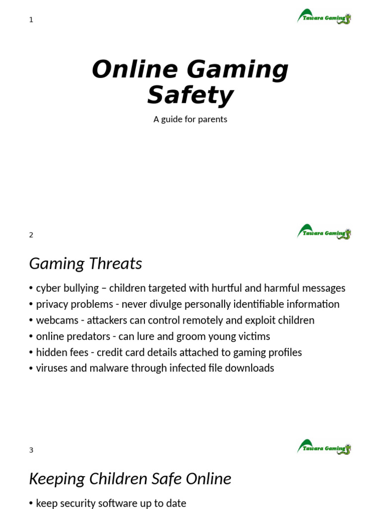 Online Gaming Safety | PDF