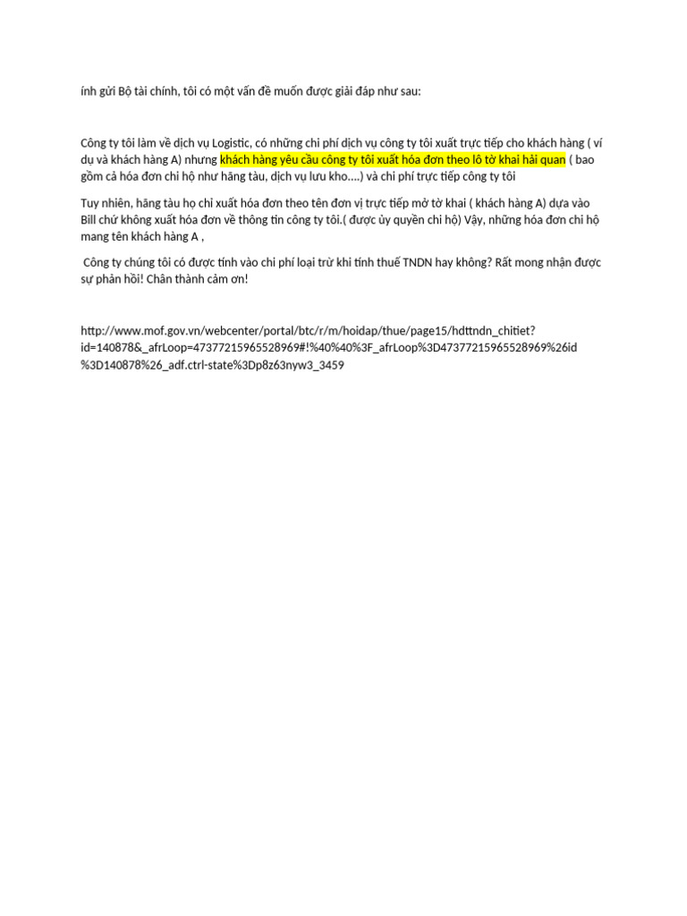 Hoa Don Chi Ho Mang Ten Khach Hang | PDF