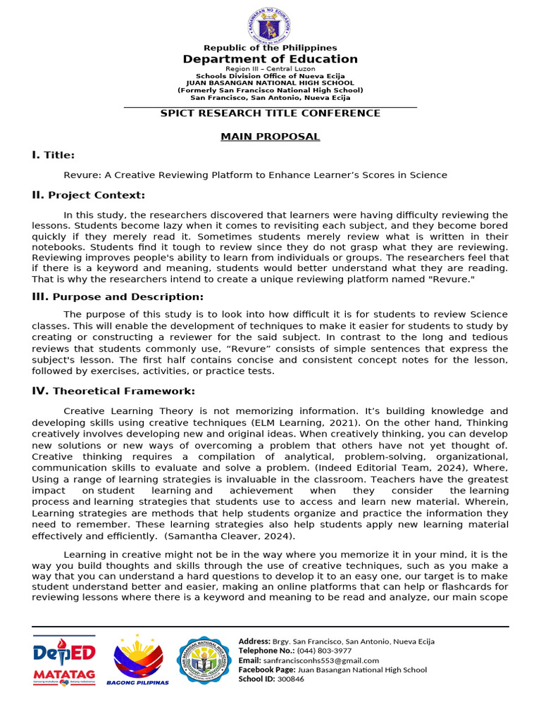 EDITED Title Conference SPICT 2 | PDF | Experiment | Learning Theory ...