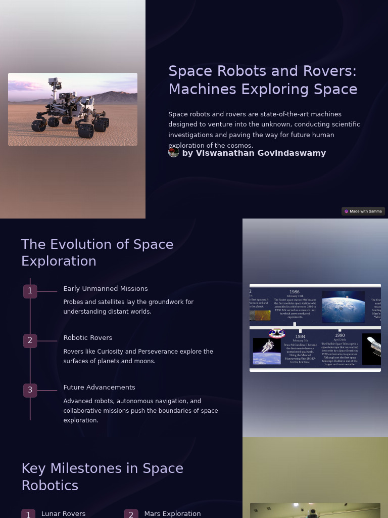 Space Robots and Rovers Machines Exploring Space | PDF | Rover (Space Exploration) | Curiosity ...