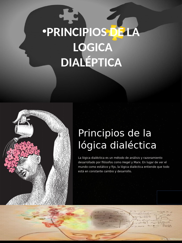 Principios de La Logica Dialectica | PDF | Dialéctico | Lógica
