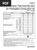 Eclipse AirHeat Burner Specifications | PDF | Natural Gas | Combustion