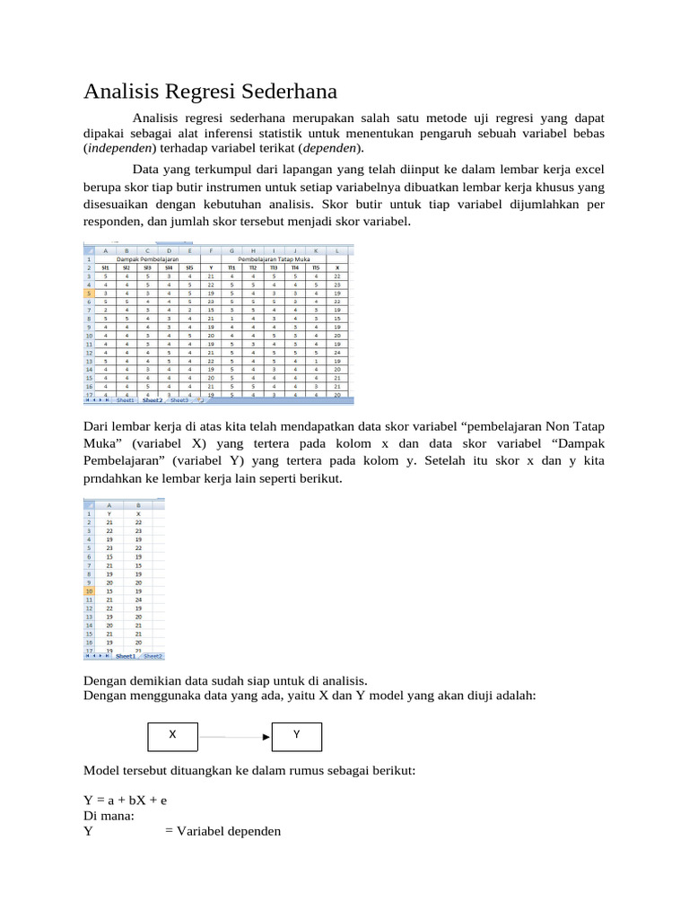 Analisis Regresi Sederhana | PDF