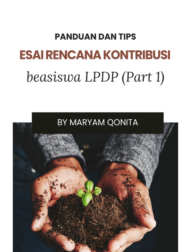 Ebook Esai Rencana Kontribusi Part 1 | PDF