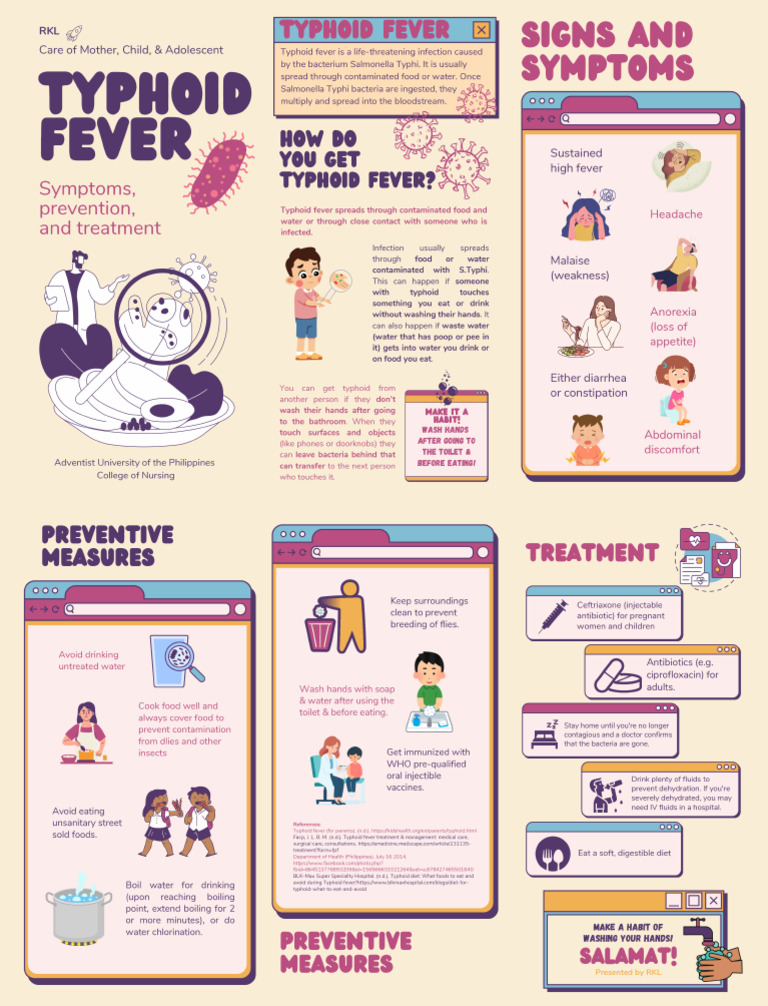 Typhoid Fever Brochure | PDF
