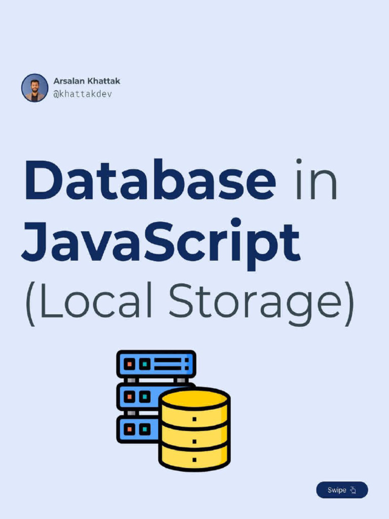 JavaScript Local Storage | PDF