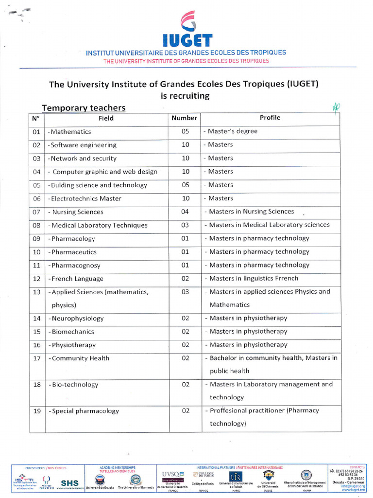Iuget Is Recruiting 10 July 2024 | PDF | Health Care