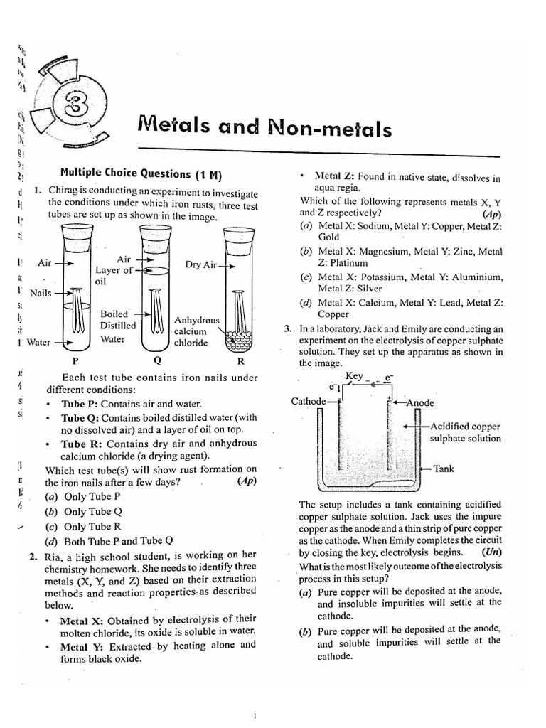 Metals and Non Mentals Physics Wallah | PDF