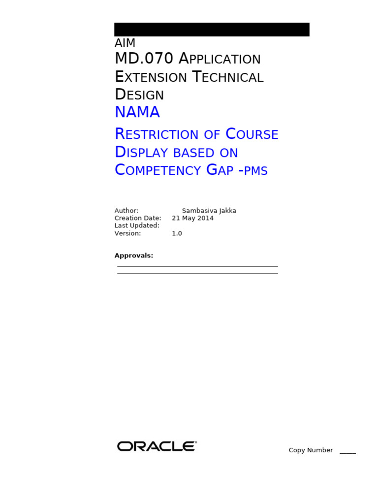 NAMA HCM PMS Restriction of Course Display Based On Competency MD70 ...