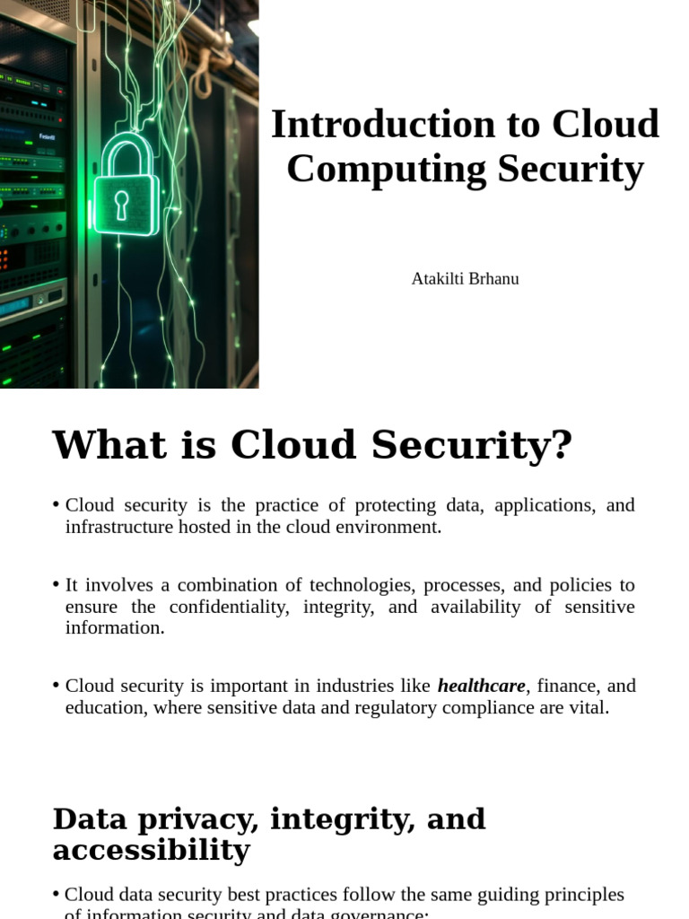 Introduction To Cloud Computing Security | PDF | Cloud Computing | Security