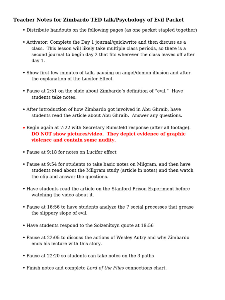 The Psychology of Evil - Zimbardo, Stanford Prison Exp, and Milgram Exp ...