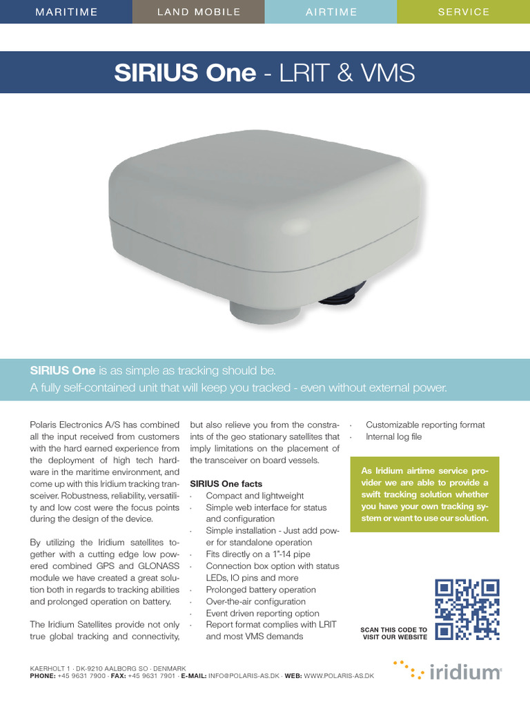 SIRIUS One: LRIT & VMS Tracking Solution | PDF | Computer Engineering ...