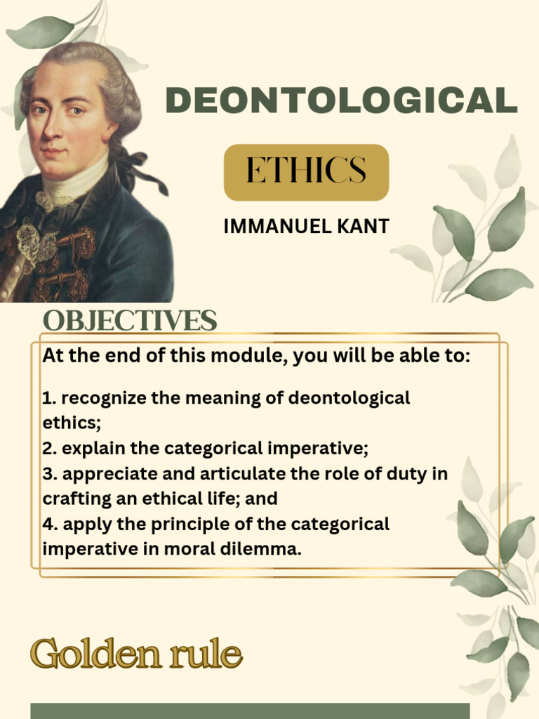 Deontological-Ethics - 20240313 095907 0000 | PDF | Immanuel Kant | Western Philosophy