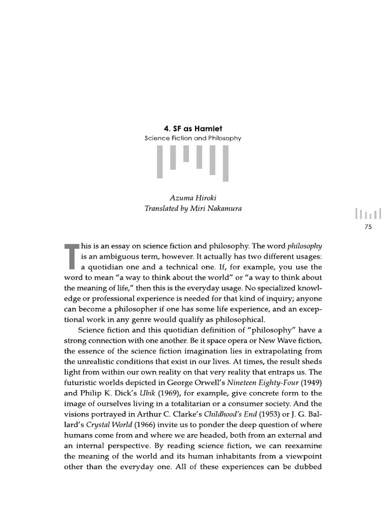 Robot Ghosts-아즈마히로키-SF as Hamlet | PDF