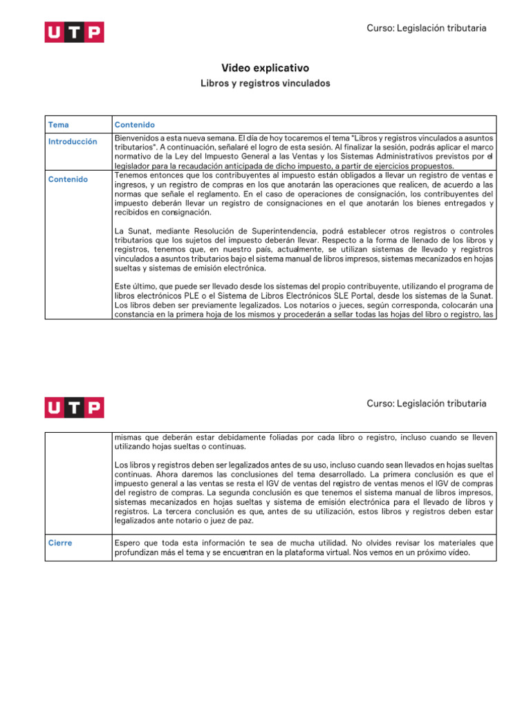 Libros y Registros Vinculados | PDF