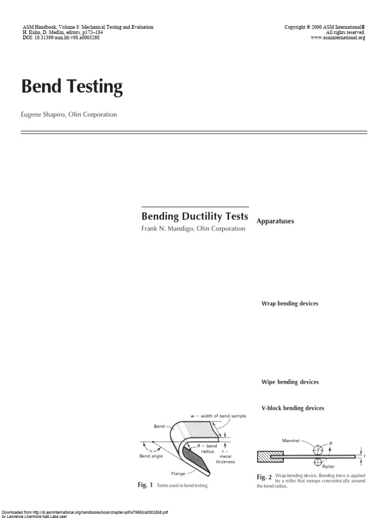 15 - Bend Testing | PDF | Fracture | Ductility