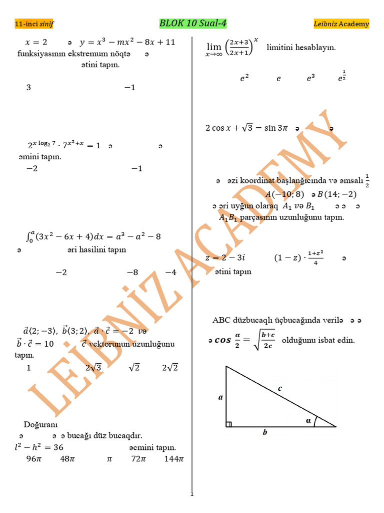 Blok 10 Sual 4 Leibniz Academy | PDF