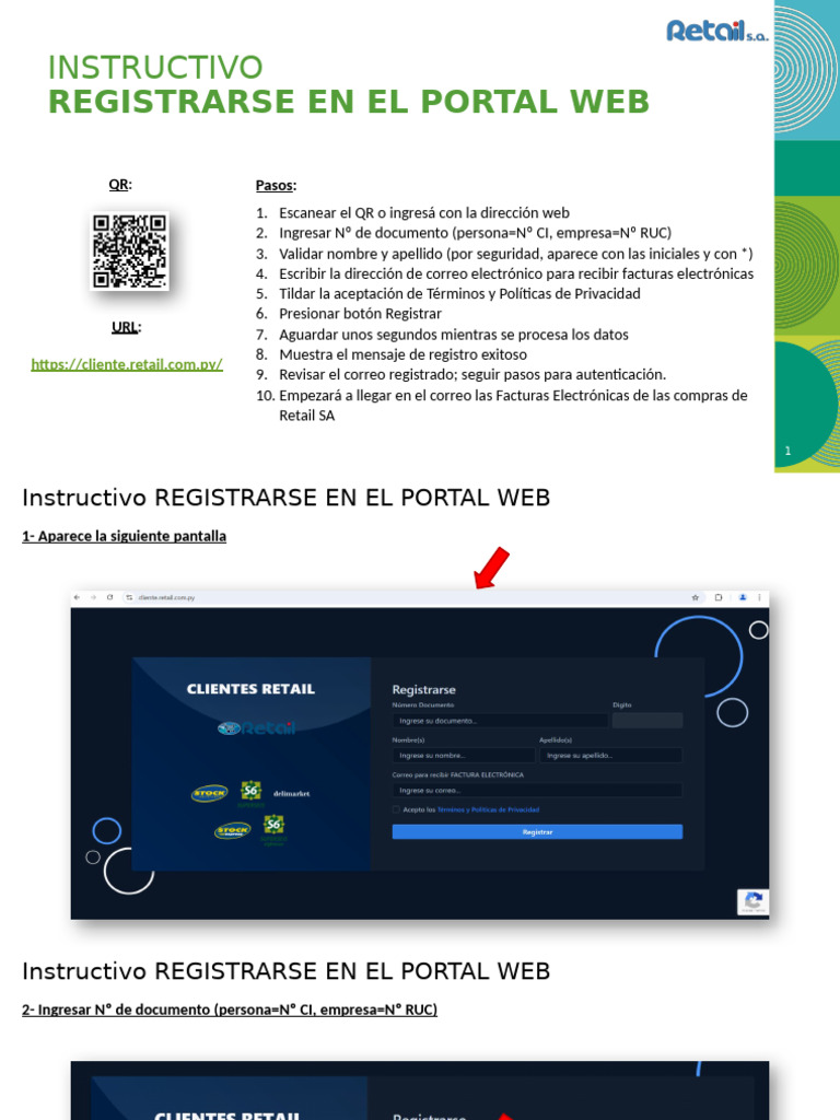 Instructivo Portal Web | PDF | Red mundial | Internet y web