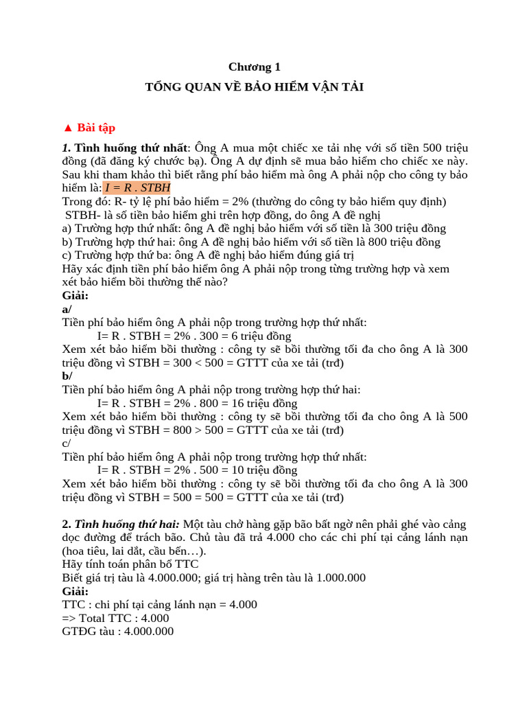 Bài tập BHVT | PDF