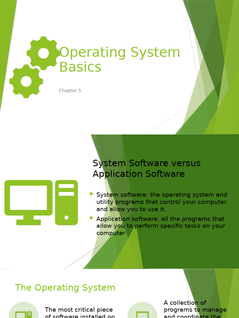 Applications of ICT - Lecture 05 | PDF | Graphical User Interfaces | Operating System