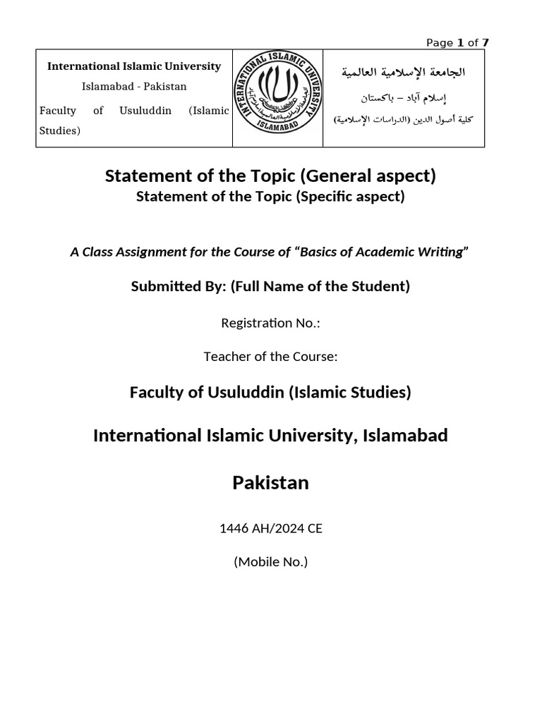 Template To Write Synopsis, Fall 2024 | PDF