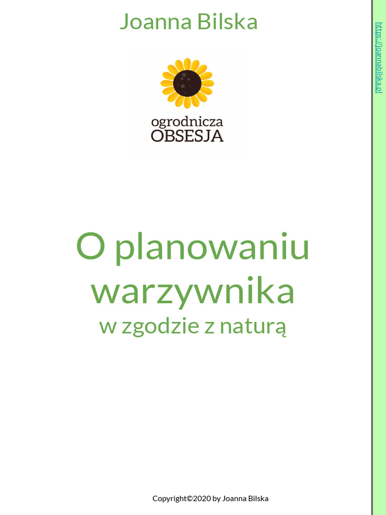 O Planowaniu Warzywnika W Zgodzie Z Natura Joanna Bilska | PDF