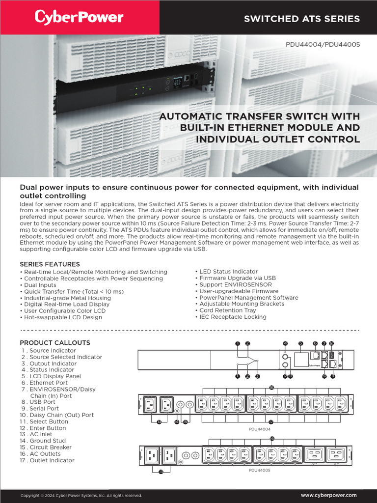 CyberPower DS PDU44004 (5) en v3 | PDF | Usb | Booting