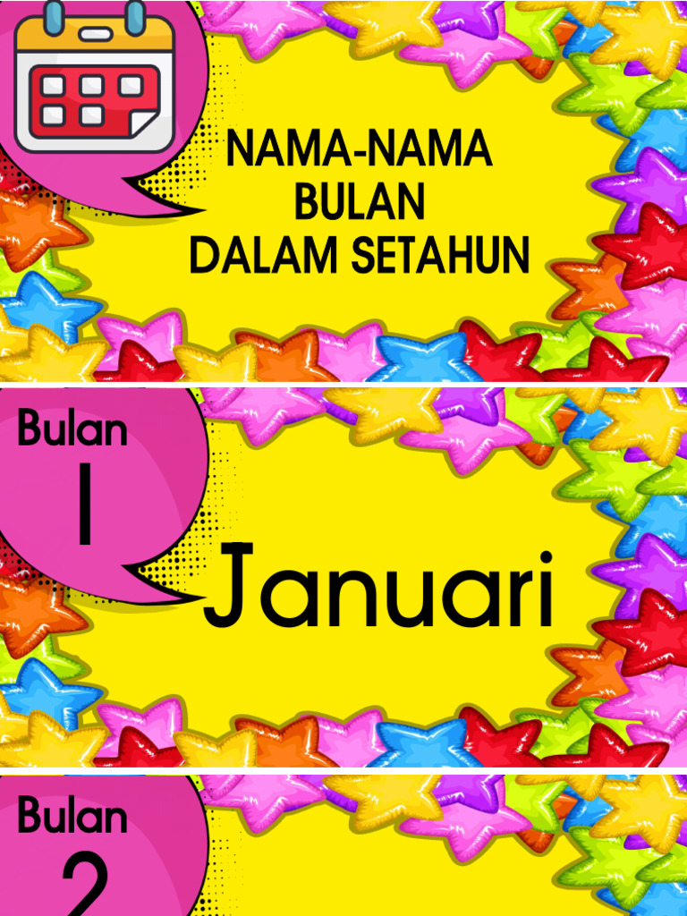 Senarai Nama Bulan Dalam Setahun | PDF