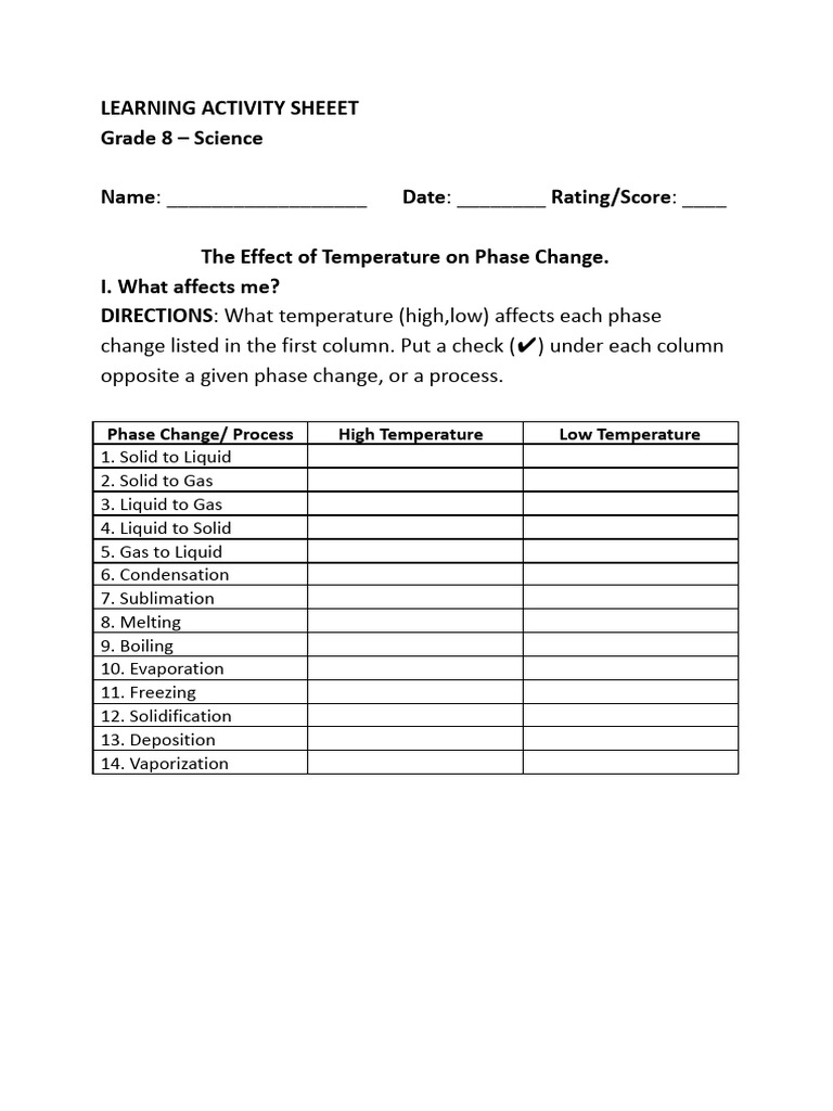 q3 Activity Sheeet Week 4 Day 1 | PDF | Science & Mathematics ...
