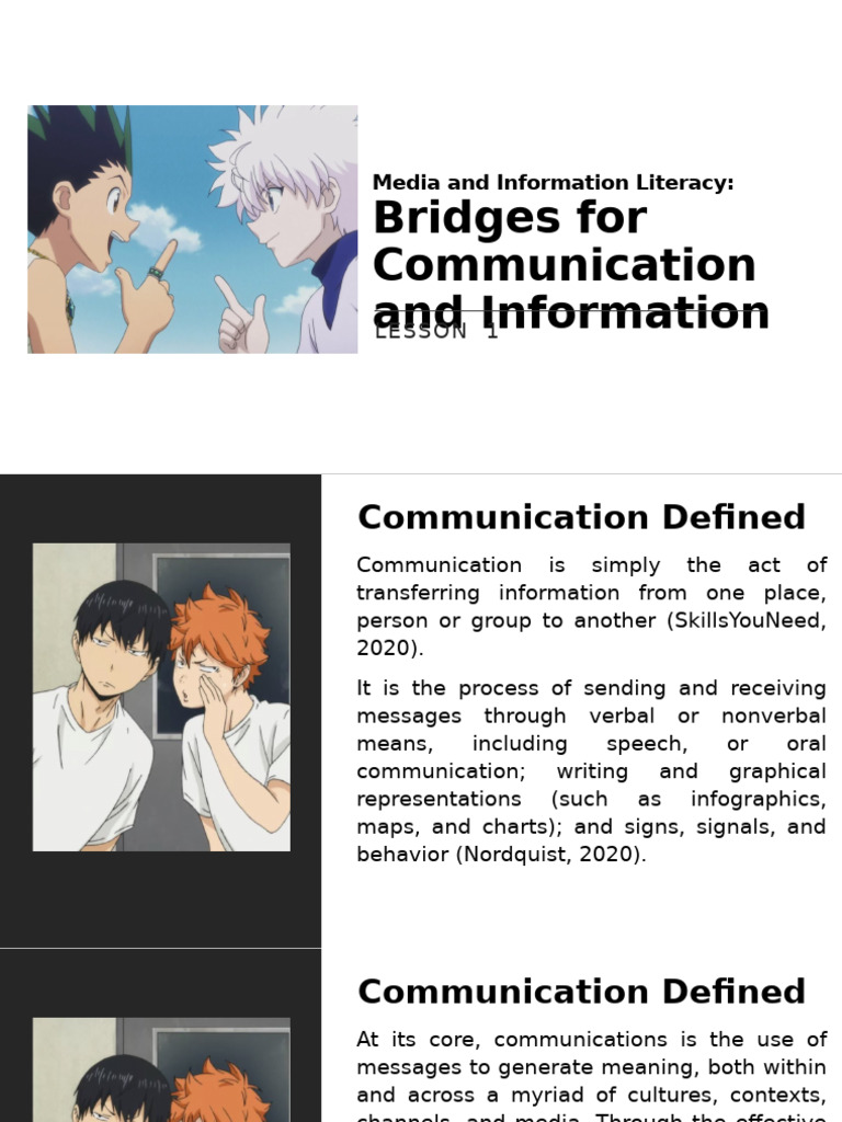 MIL Lesson 1 | PDF | Communication | Information