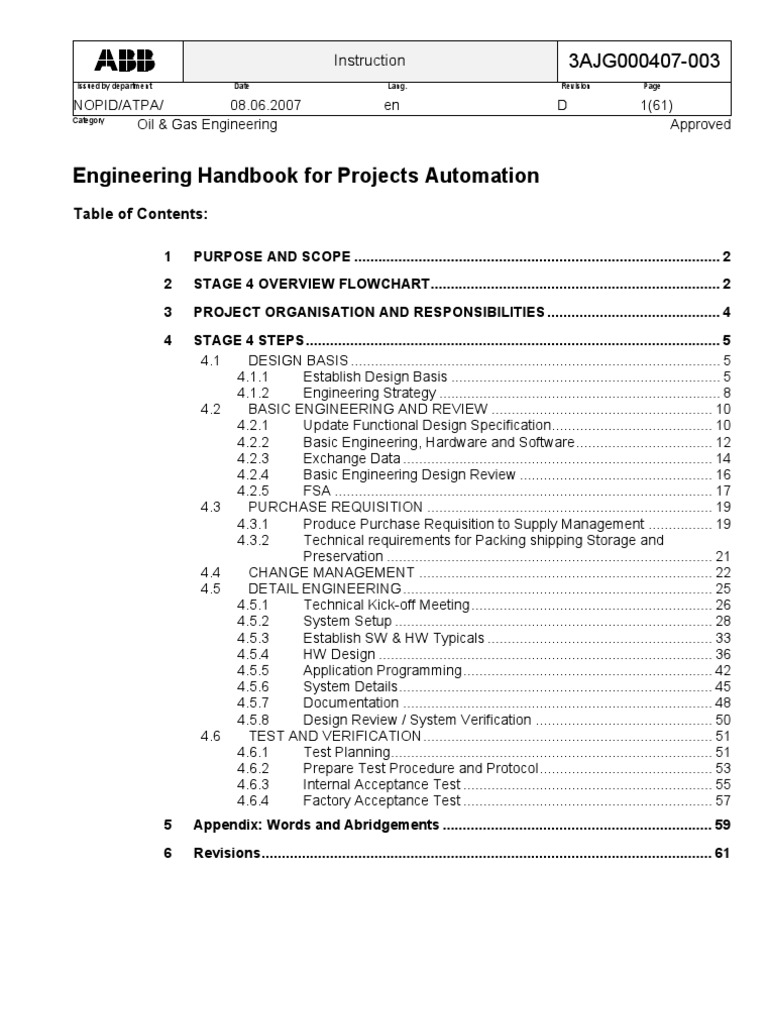 Automation Engineering Handbook Pdf Specification Technical Standard Electrical Connector